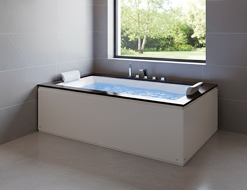 Rectangular Whirlpool Baths for Modern Bathrooms | Woven Gold India